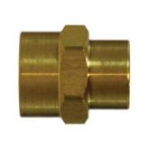 3/8" x 1/4" Reducing Coupling, Yellow Brass