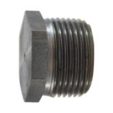 1/8" Hex Head Plug, Solid, blk