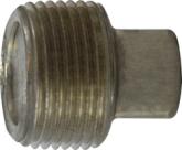1/4" Square Head Plug, Solid, 316SS