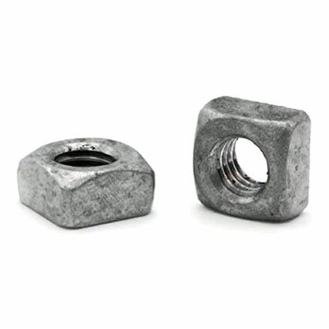 1/4"-20 Square Nut, Grade 2, HDG